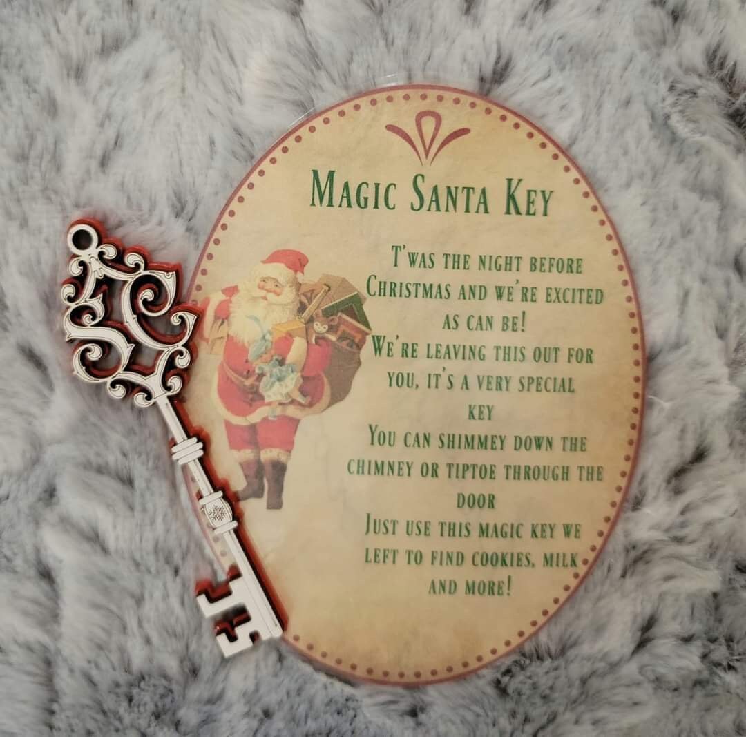 10 Pack of Handmade Magic Santa Keys - Etsy