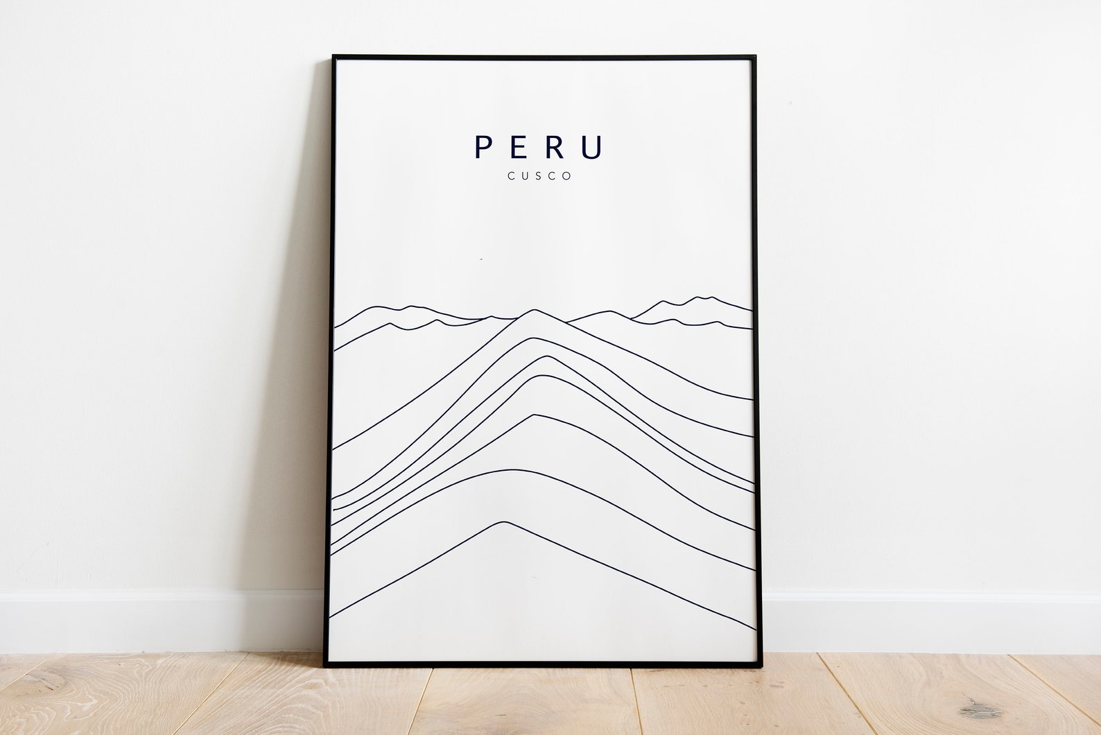 Peru Cusco Travel Poster Wall Art Illustration Travel Poster ...