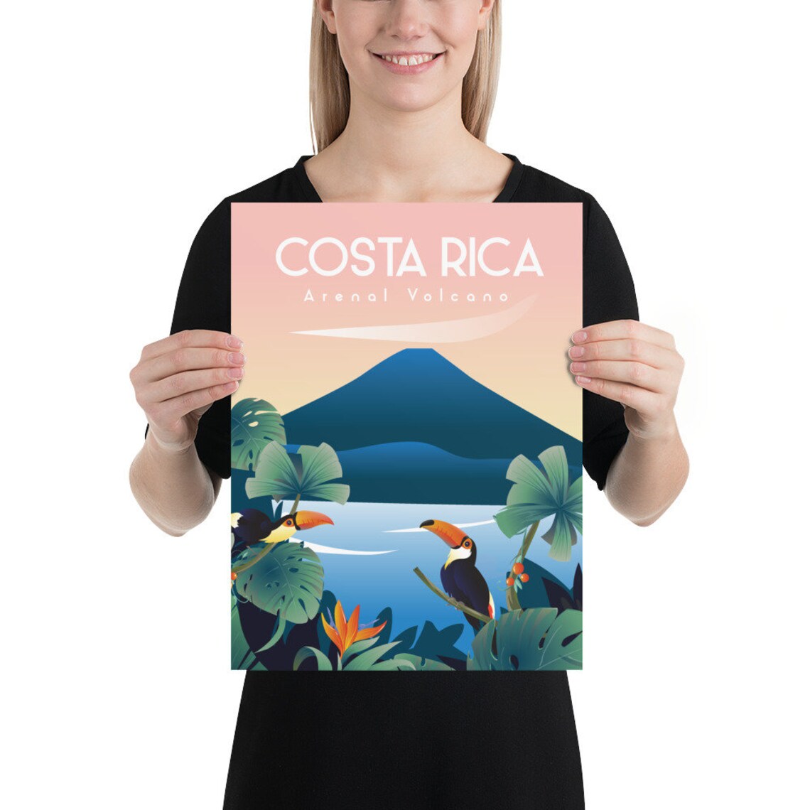 Costa Rica Travel Poster Art Print Travel Poster Sizes: - Etsy