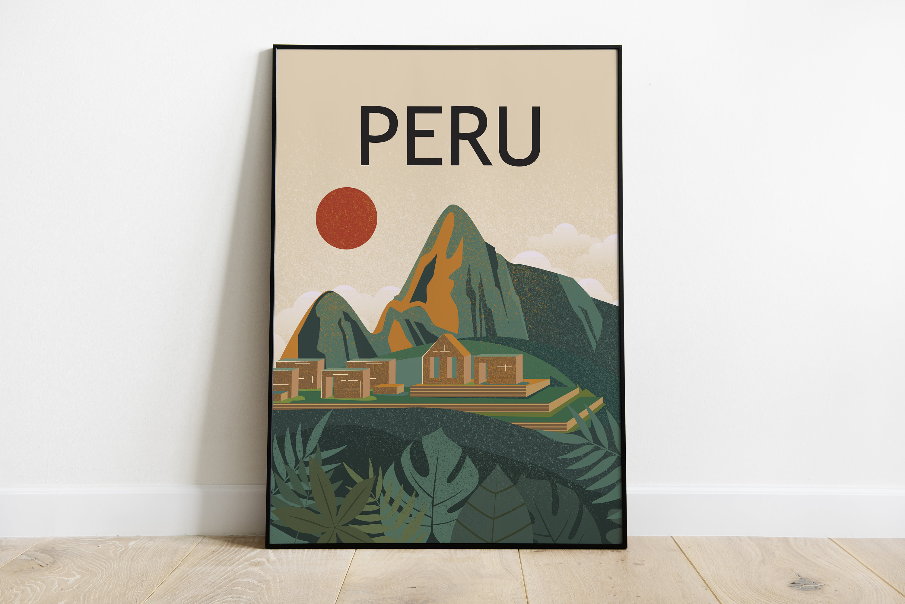 Peru Machu Picchu Travel Poster Peru Print Peru Art. Digital Poster ...