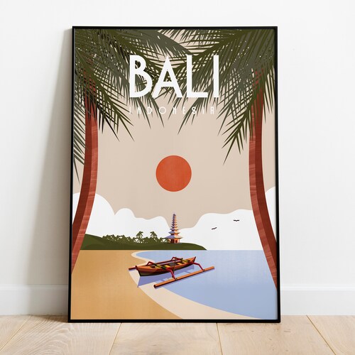 Bali Indonesia Travel Poster Bali Print Wall Art Digital Print - Etsy