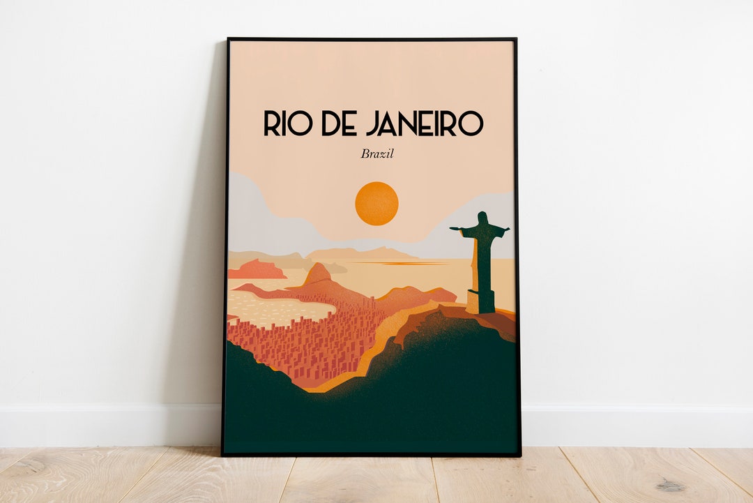 Rio De Janeiro Braziltravel Poster Perfect for Your Wall Sizes: Instant ...