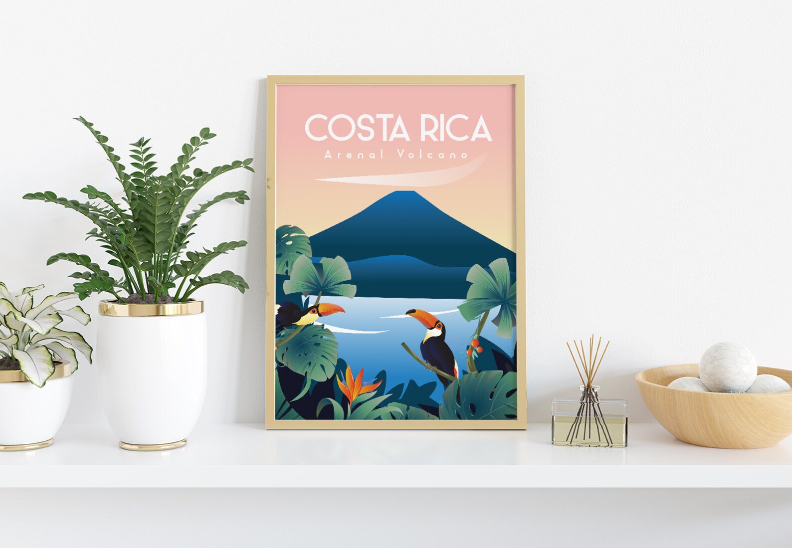 Costa Rica Travel Poster Art Print Travel Poster Sizes: - Etsy