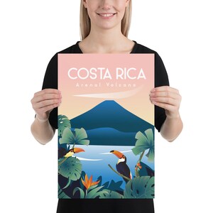 Costa Rica Travel Poster Art Print | Travel Poster Sizes: (inches) 8x10 ...