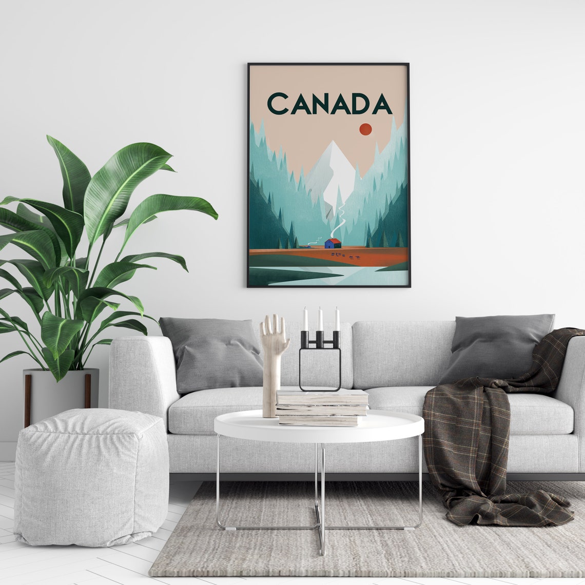 Canada British Columbia Travel Poster Sizes: inches 8x10 - Etsy