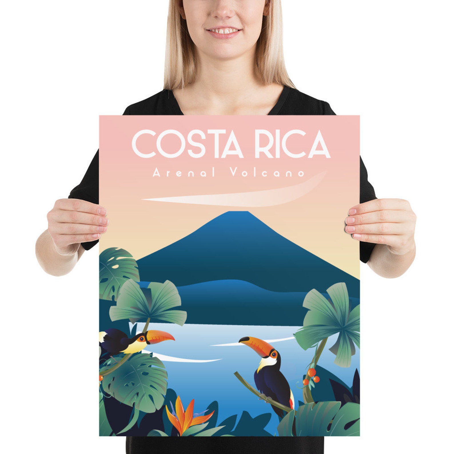 Costa Rica Travel Poster Art Print Travel Poster Sizes: - Etsy