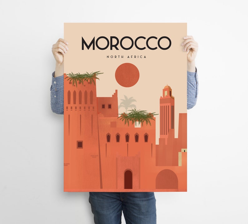 Morocco Travel Poster, Print, Art Print Room Posters Digital Instant ...