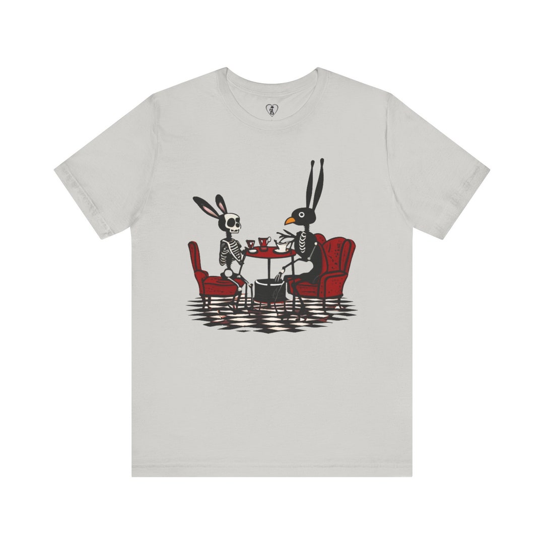 Funny Animal Characters T-shirt, Rabbit Teatime Shirt, Unisex Fit Shirt ...