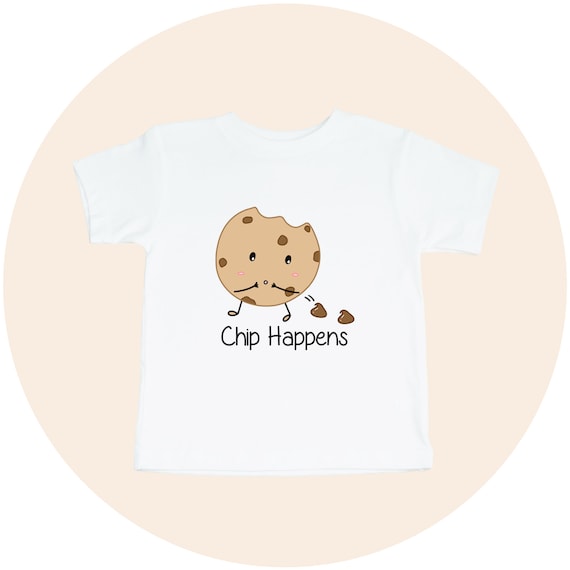 Chip Happens Toddler Tee Cute and Funny Kids Food Clothes | Etsy