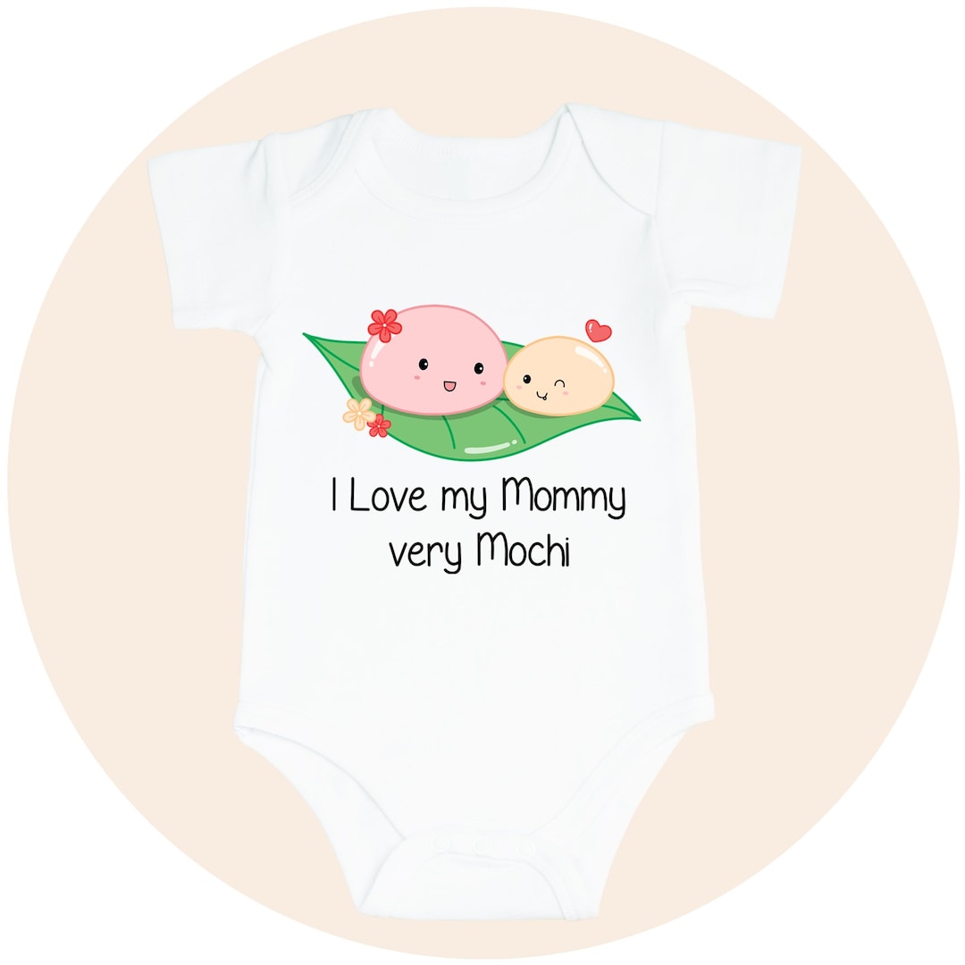 I Love My Mommy Very Mochi Baby Newborn Infant Onesie, Cute Funny Asian ...