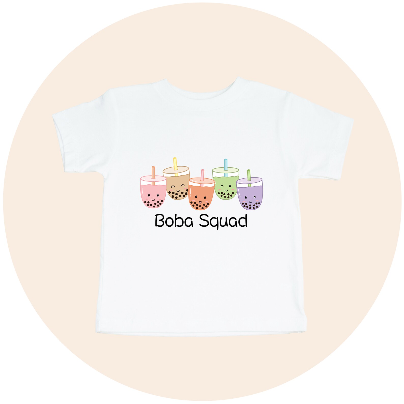 Boba Squad Toddler Shirt Cute and Funny Kids Boba Clothes - Etsy