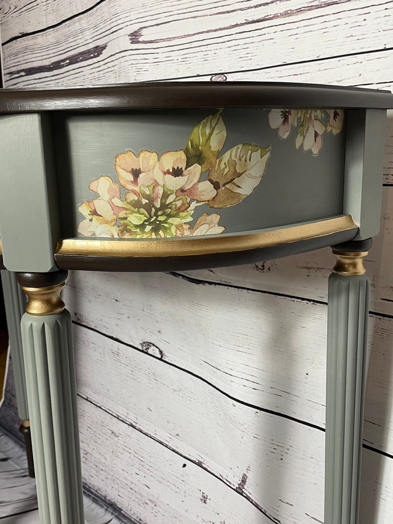 Vintage Green Console Table - Etsy UK