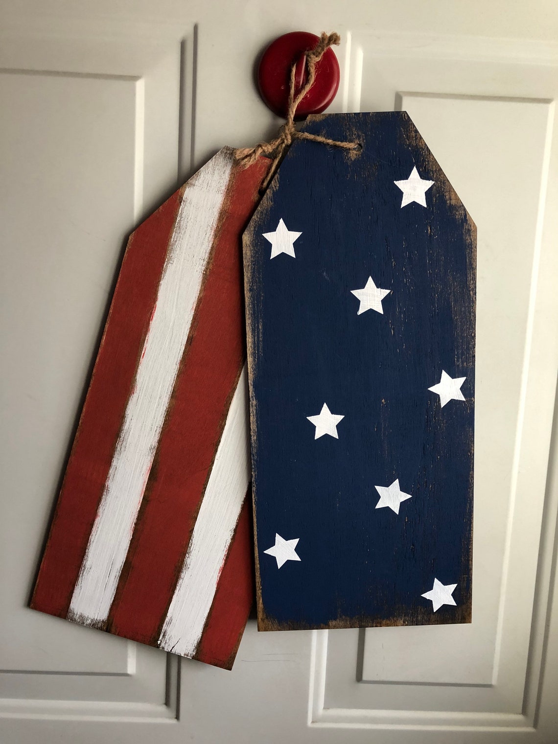 8x18 Patriotic Wood Door tags | Etsy