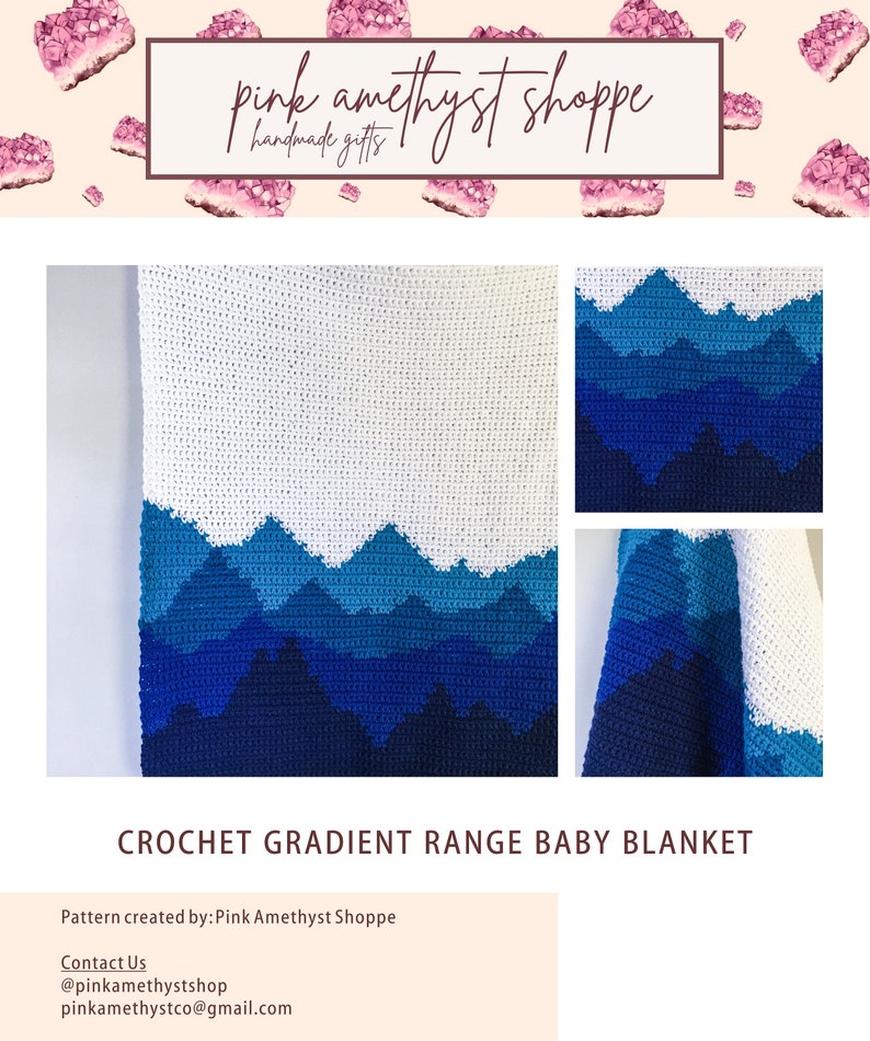Gradient Range Baby Blanket Crochet Pattern/graph | Etsy