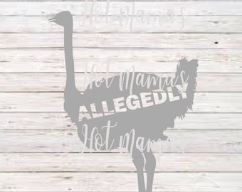 Allegedly SVG Digital Download Printable Ostrich - Etsy