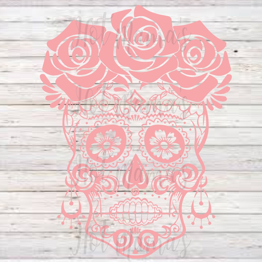Frida Kahlo Tribute Sugar Skull SVG - Etsy