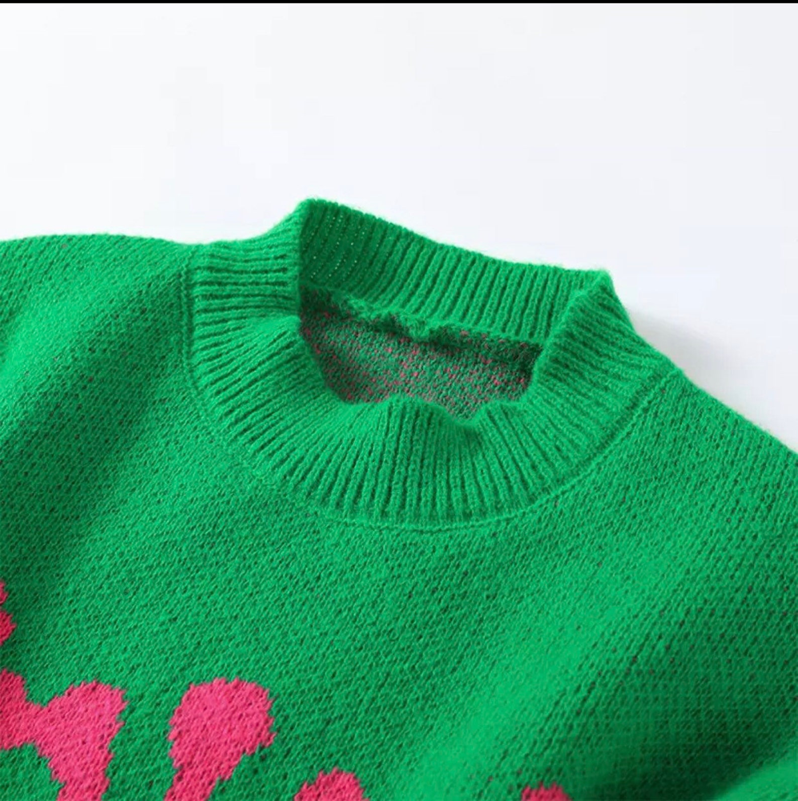 Pinky Promise Pink and Green Sweater for Her // Anniversary // Birthday ...