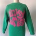 Pinky Promise Pink and Green Sweater for Her // Anniversary // - Etsy