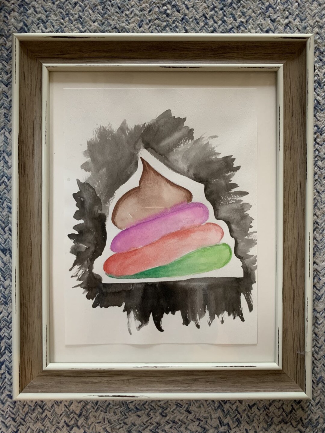 Rainbow Graffiti Poop Wall Decor Playroom Bedroom Game - Etsy