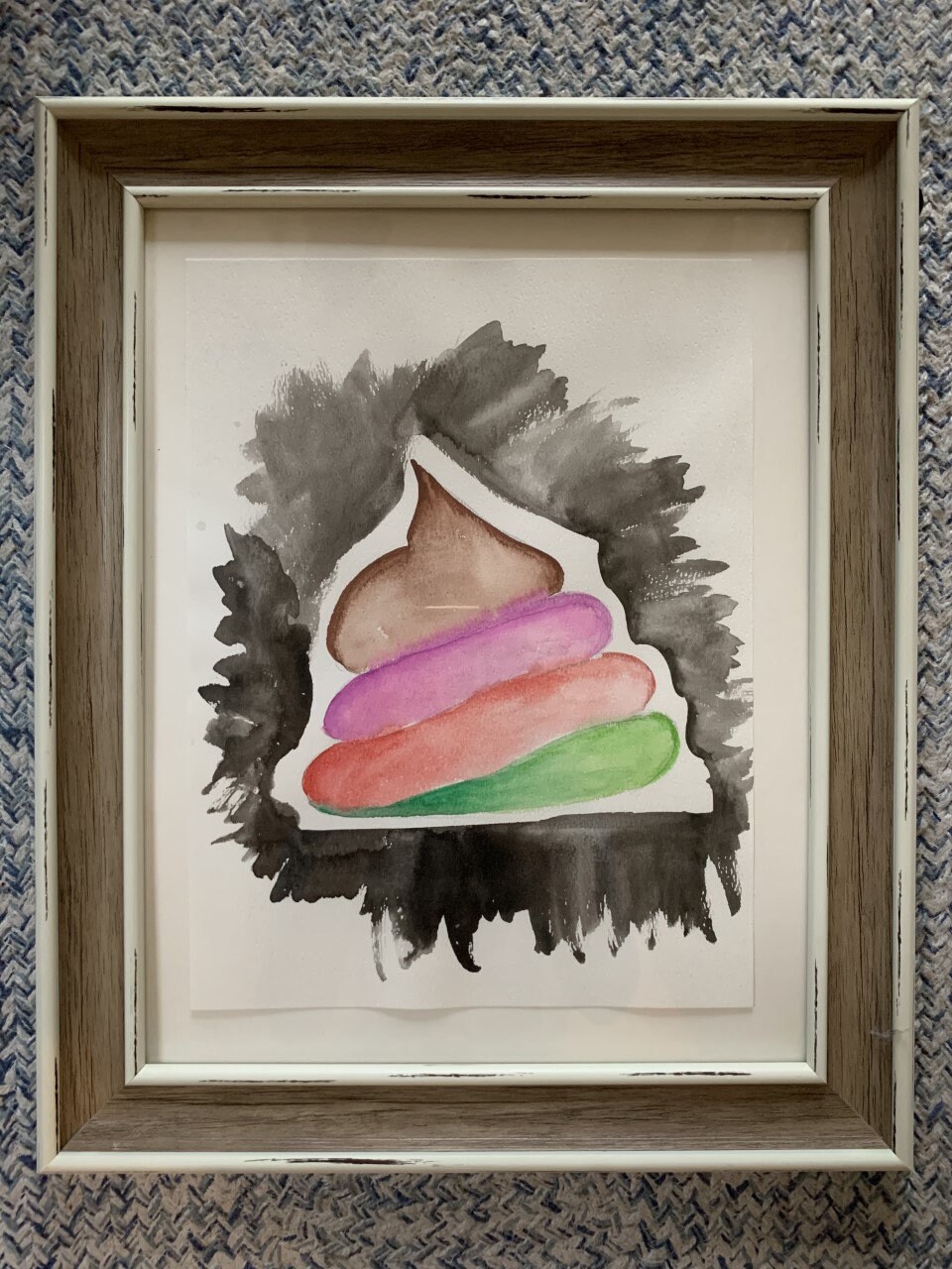 Rainbow Graffiti Poop Wall Decor Playroom Bedroom Game - Etsy