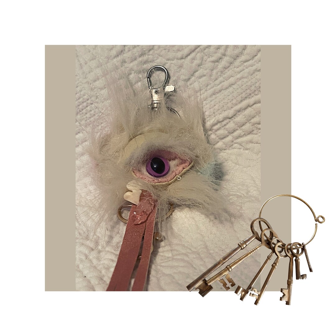 Spooky Monster Eye Keychain Charm - Etsy