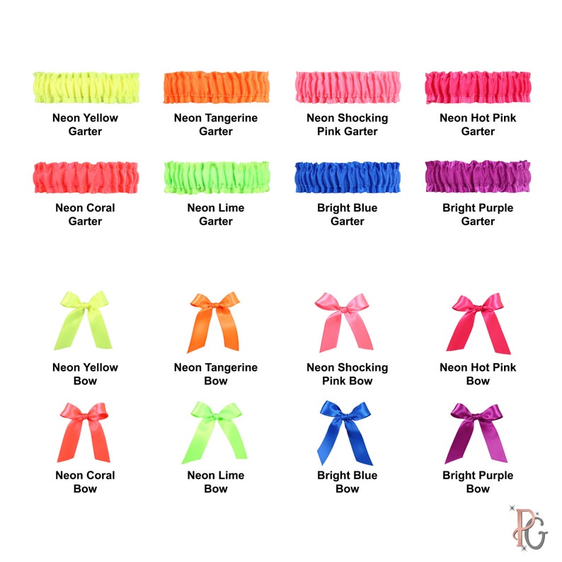 Neon Prom Garter - Etsy
