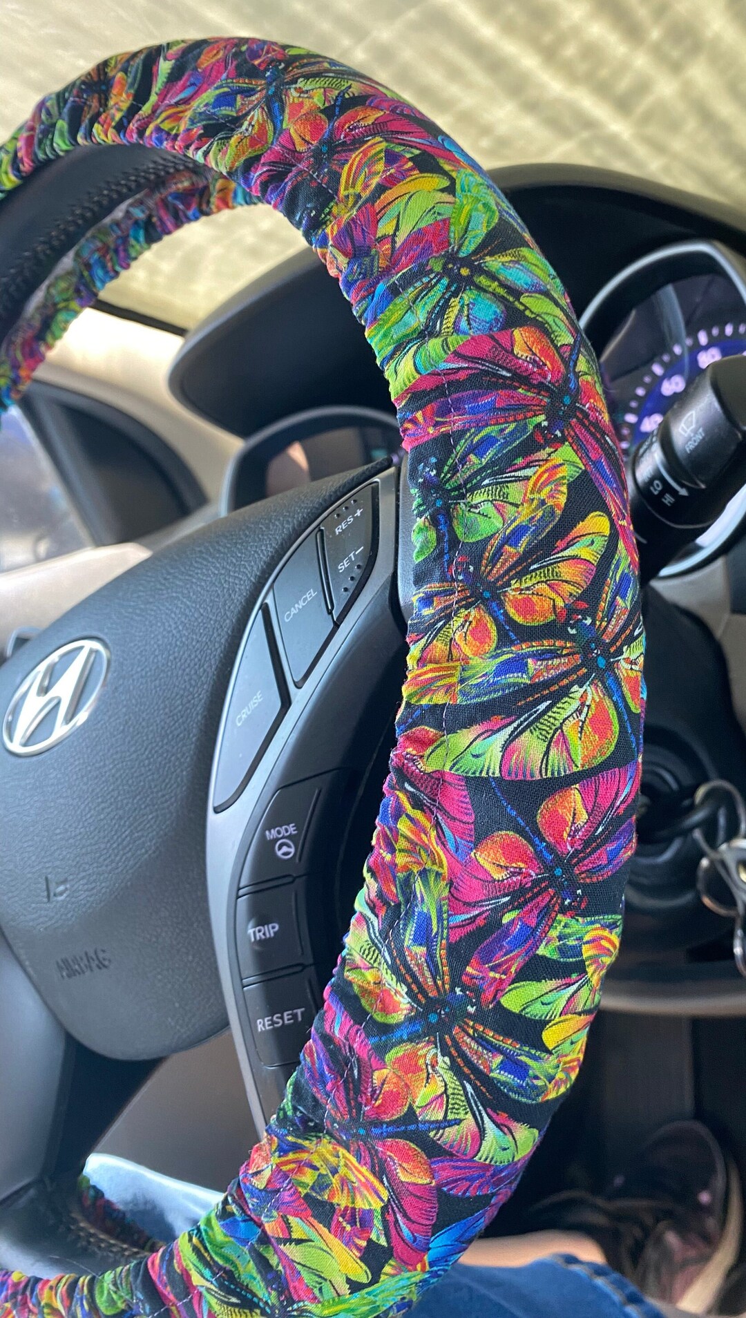 Colorful Neon Dragonfly Steering Wheel Cover - Etsy