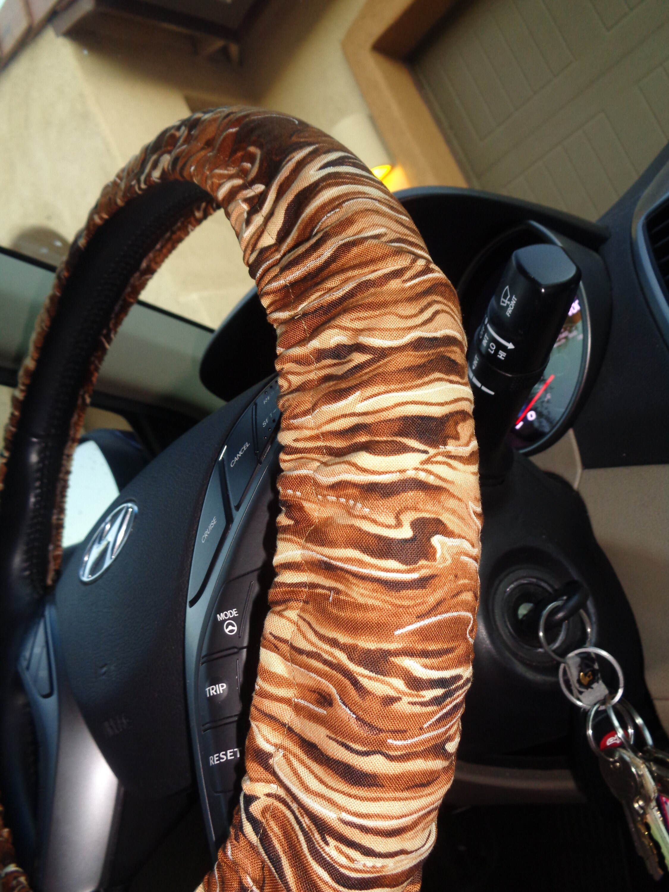 Brown Oil Slick Design Steering Wheel Cover sold by Coral Hiligaynon ...