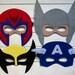 Super Heroes Inspired Felt Party Masks / Birthday Party / Halloween ...