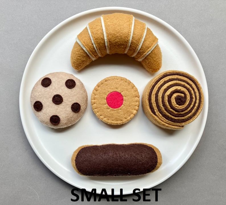 Felt Pastry Bakery Play Food Set: Handmade, Eco-friendly Montessori ...