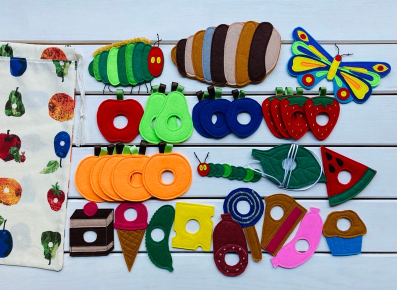 The Very Hungry Caterpillar Inspired Felt Interactive Game Set | Etsy