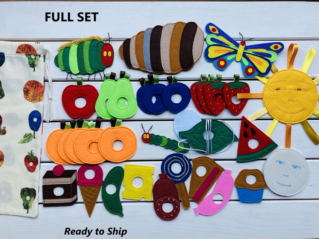 The Very Hungry Caterpillar Inspired Interactive Game Set / Sensory ...