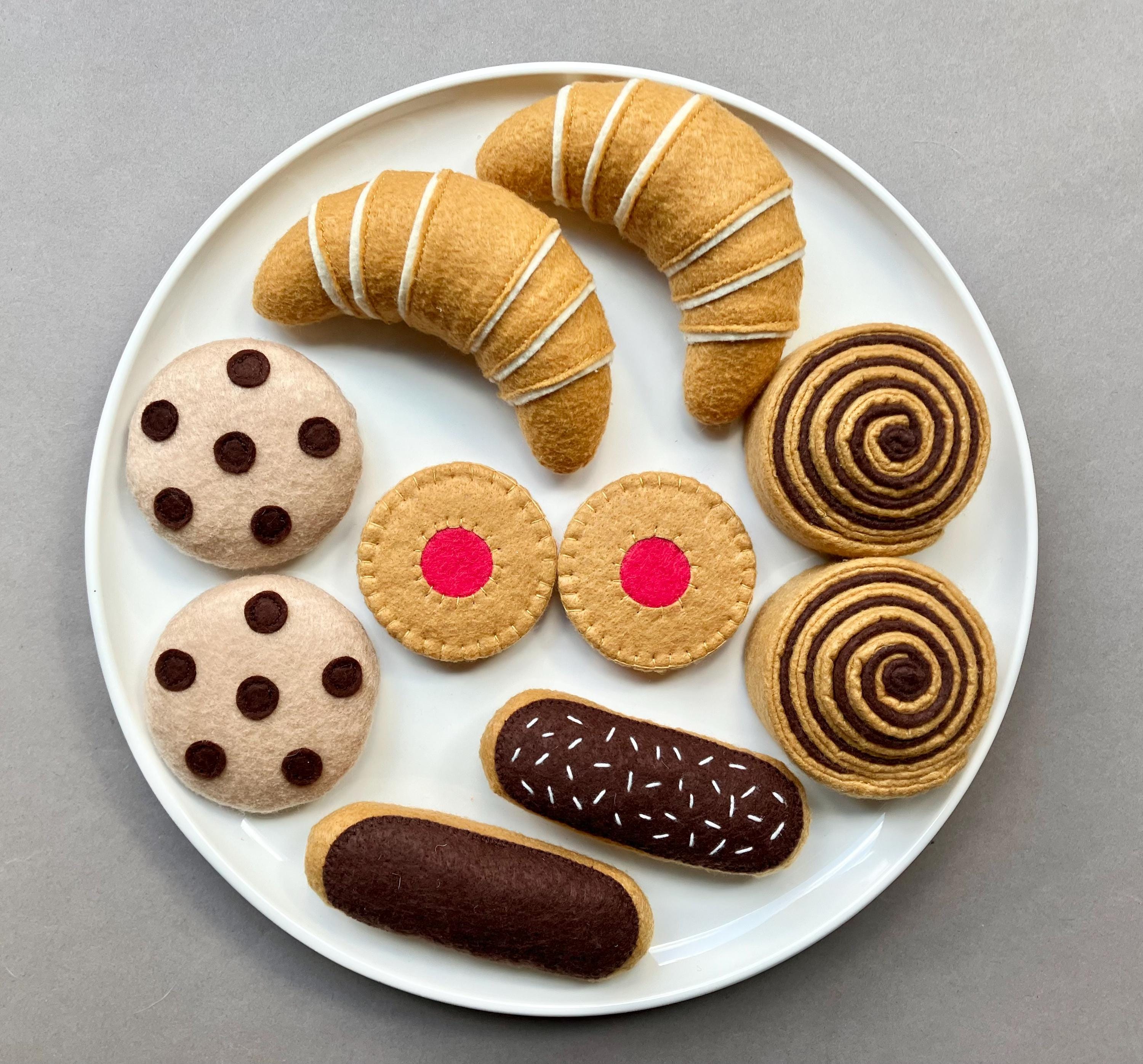 Felt Pastry Bakery Play Food Set: Handmade, Eco-friendly Montessori ...