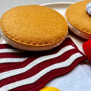 Pancake Breakfast Set | Handmade, Durable, Eco-friendly Felt Montessori ...