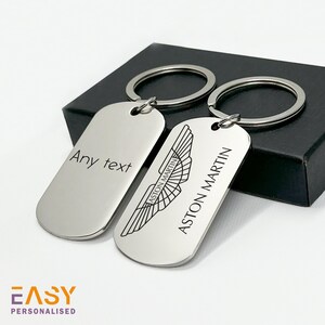 Personalised Car Logo Keyring Laser Engraved Car Logos Keyring Couples ...