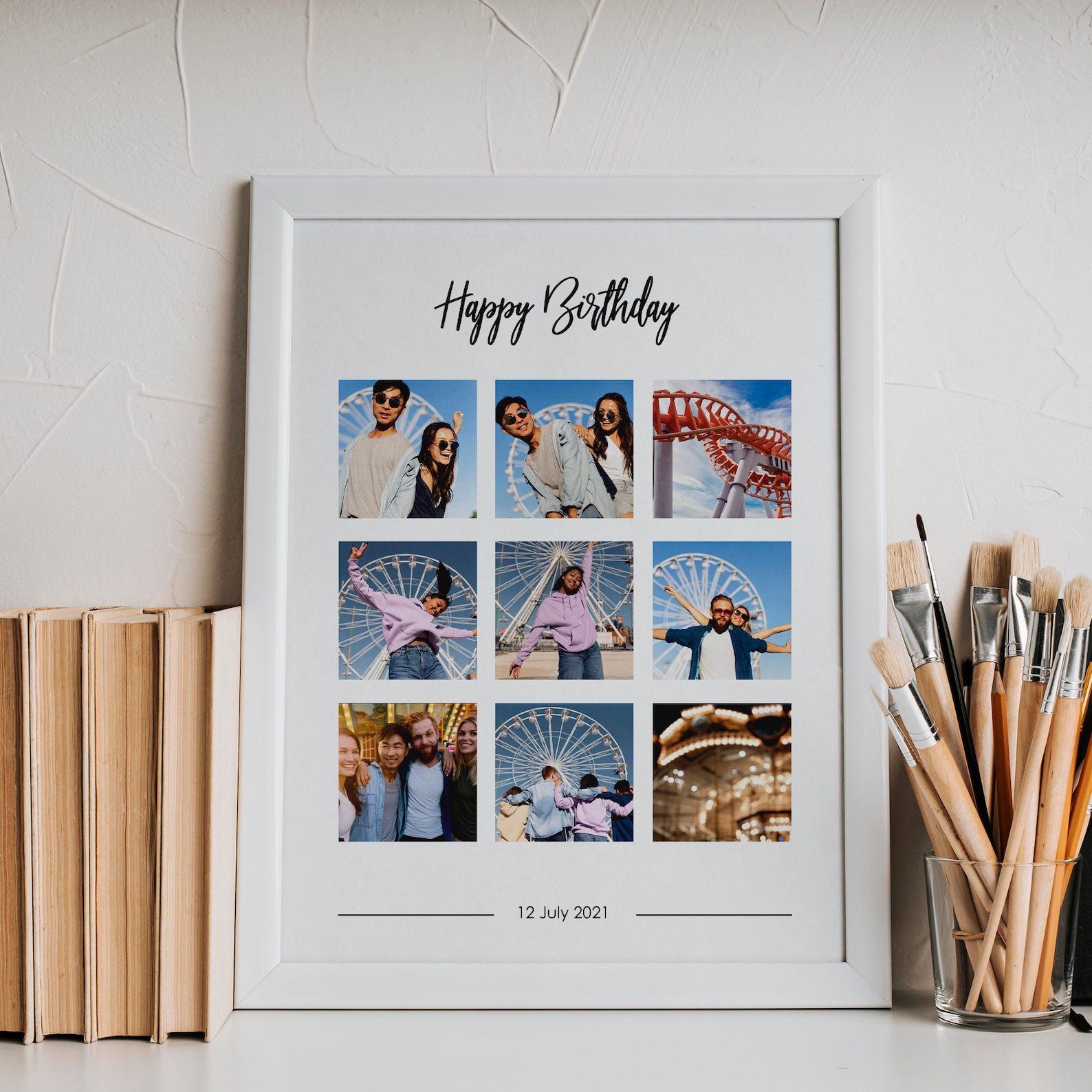 Personalised Decor Framed Photo Collage Personalised Photo Frame ...