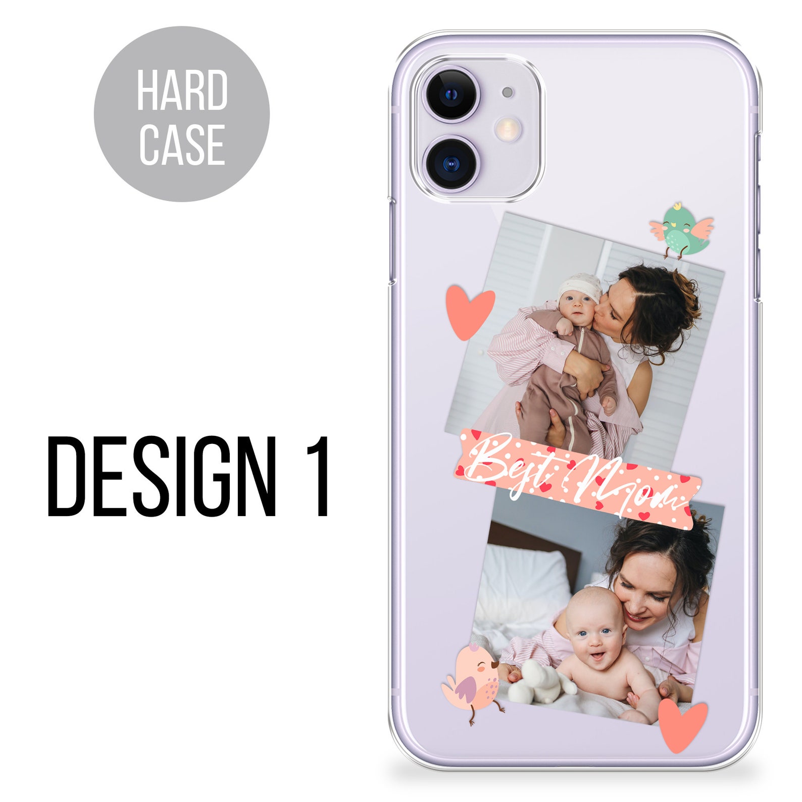 PERSONALISED Phone Case Photo Collage Hard Phone Cover for - Etsy