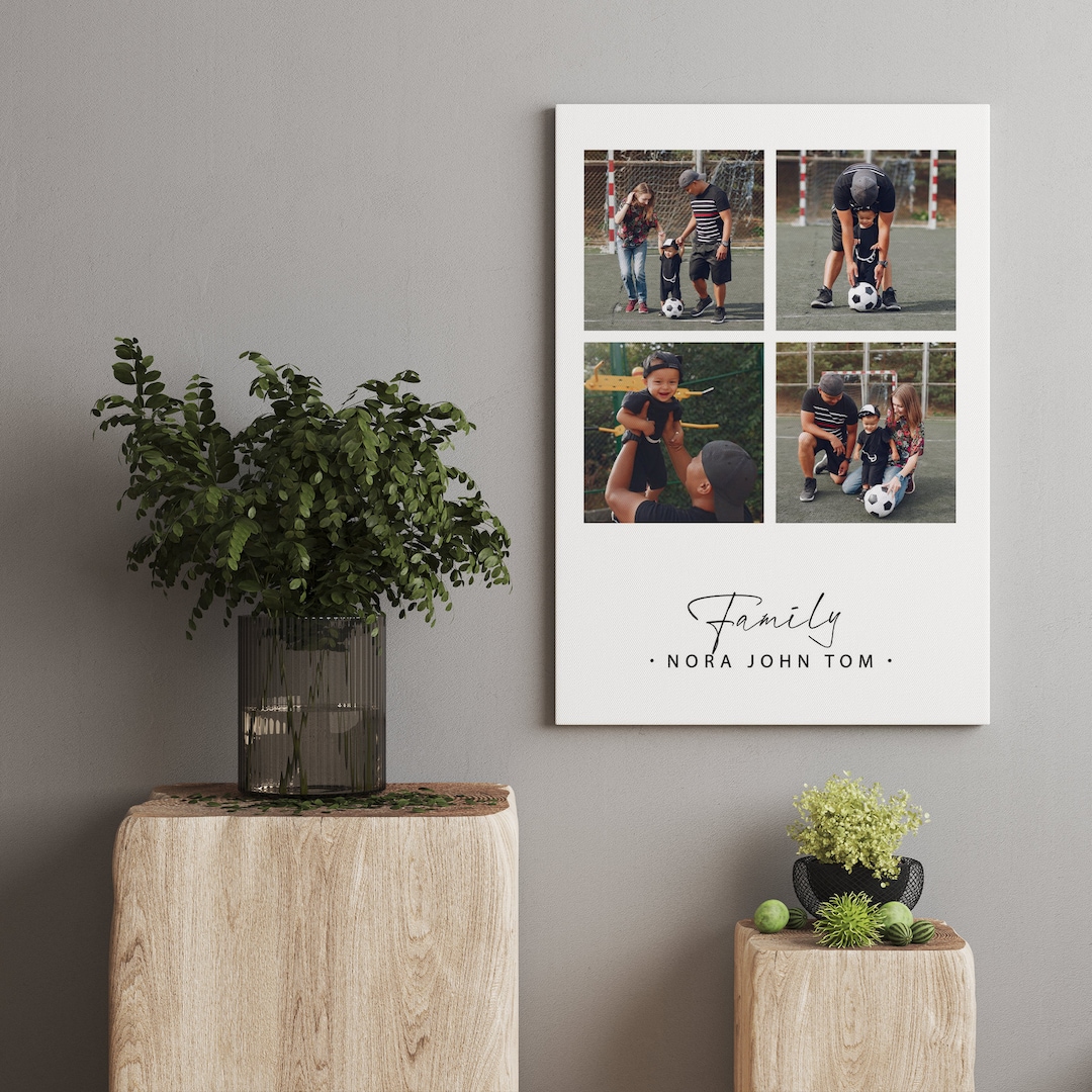 Personalised Collages Canvas. Your Image on Canvas. Custom Canvas ...