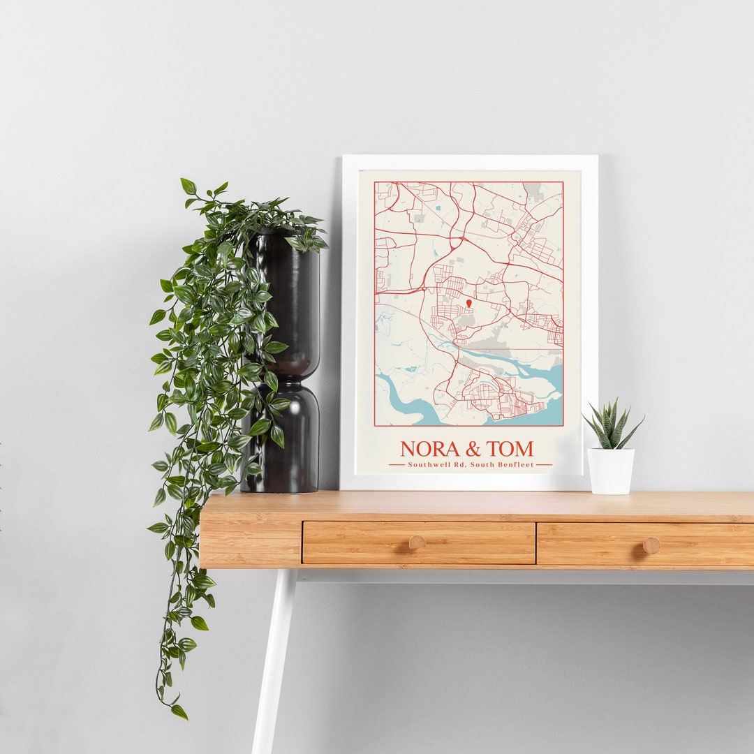 Custom Map Print & Frames | Where We First Met Where It All Began ...