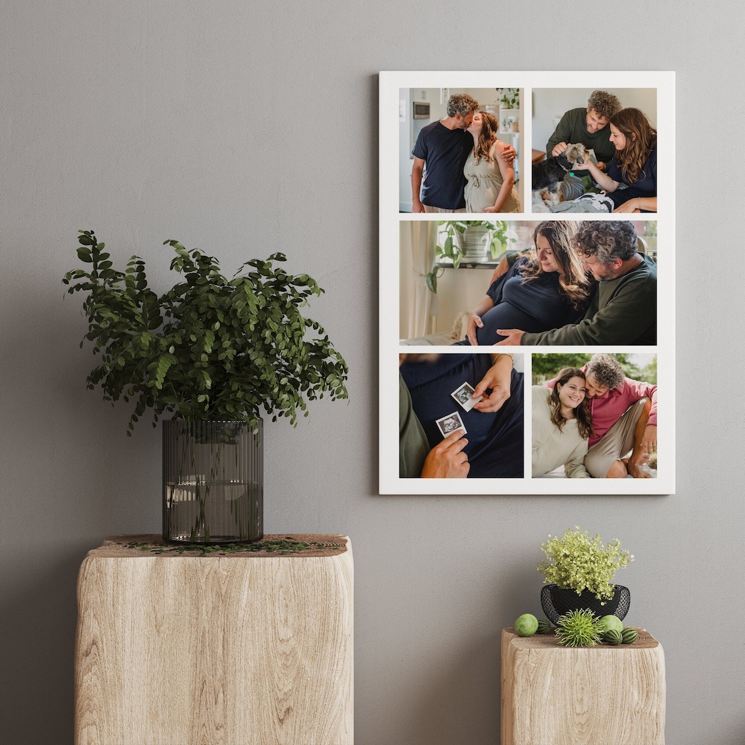Perfect Personalised Gift, COLLAGE - Personalised Photo to Canvas Print ...