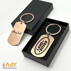 Personalised Car Logo Keyring Laser Engraved Car Logos Keyring Couples ...