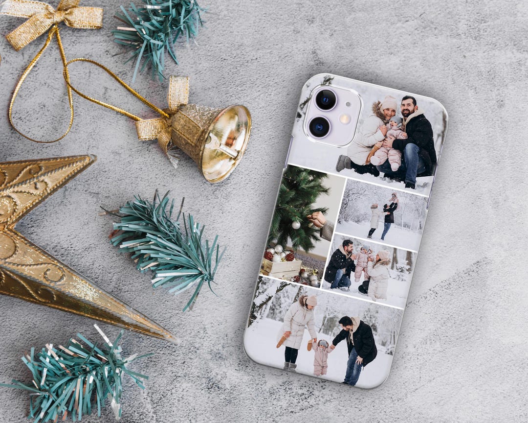 Personalized Photo Collage Phone Case: Hard Plastic Cover - Etsy