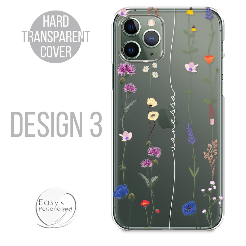 PERSONALISED Phone Case Name Initial Hard Plastic Phone - Etsy UK