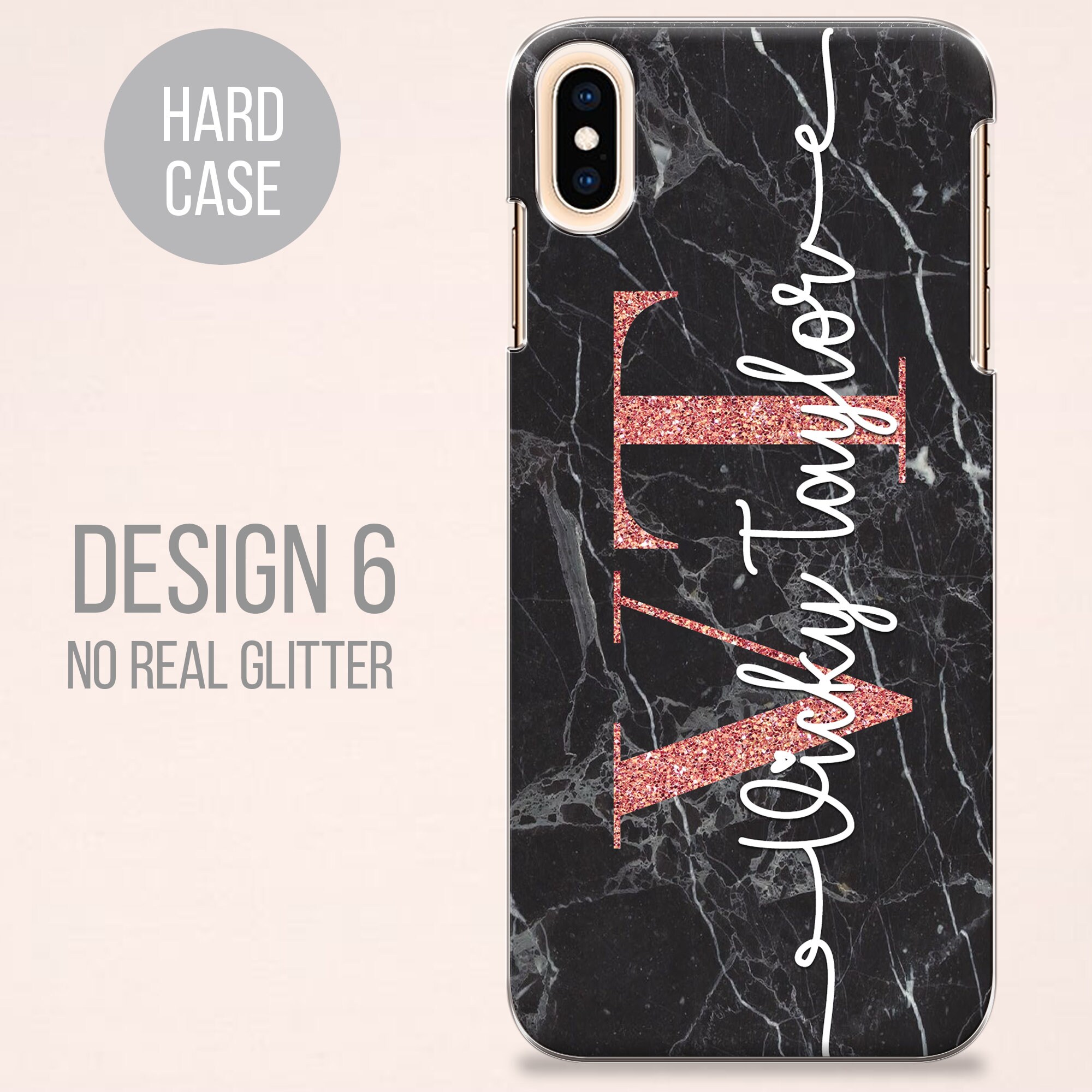 PERSONALISED Marble Phone Case Custom Name Monogram Phone - Etsy UK