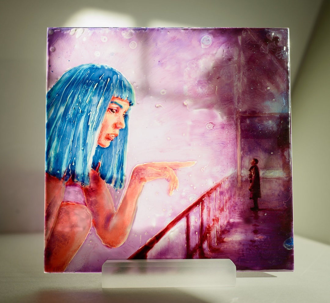 Blade Runner 2049 Painting Stained Glass Suncatcher Denis Villeneuve ...