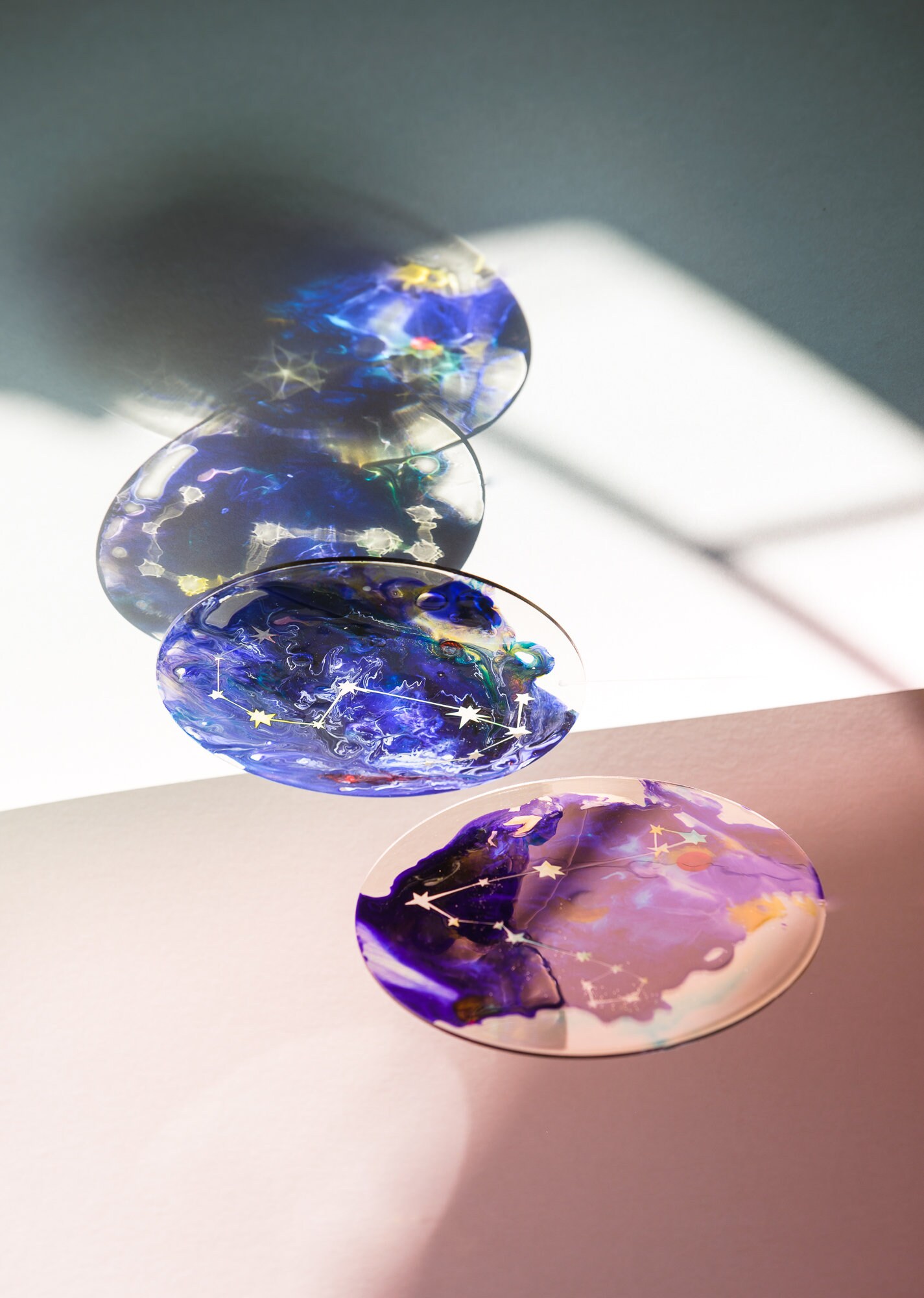 Aries Gift Birthday Suncatcher Small Stained Glass Window Decor ...