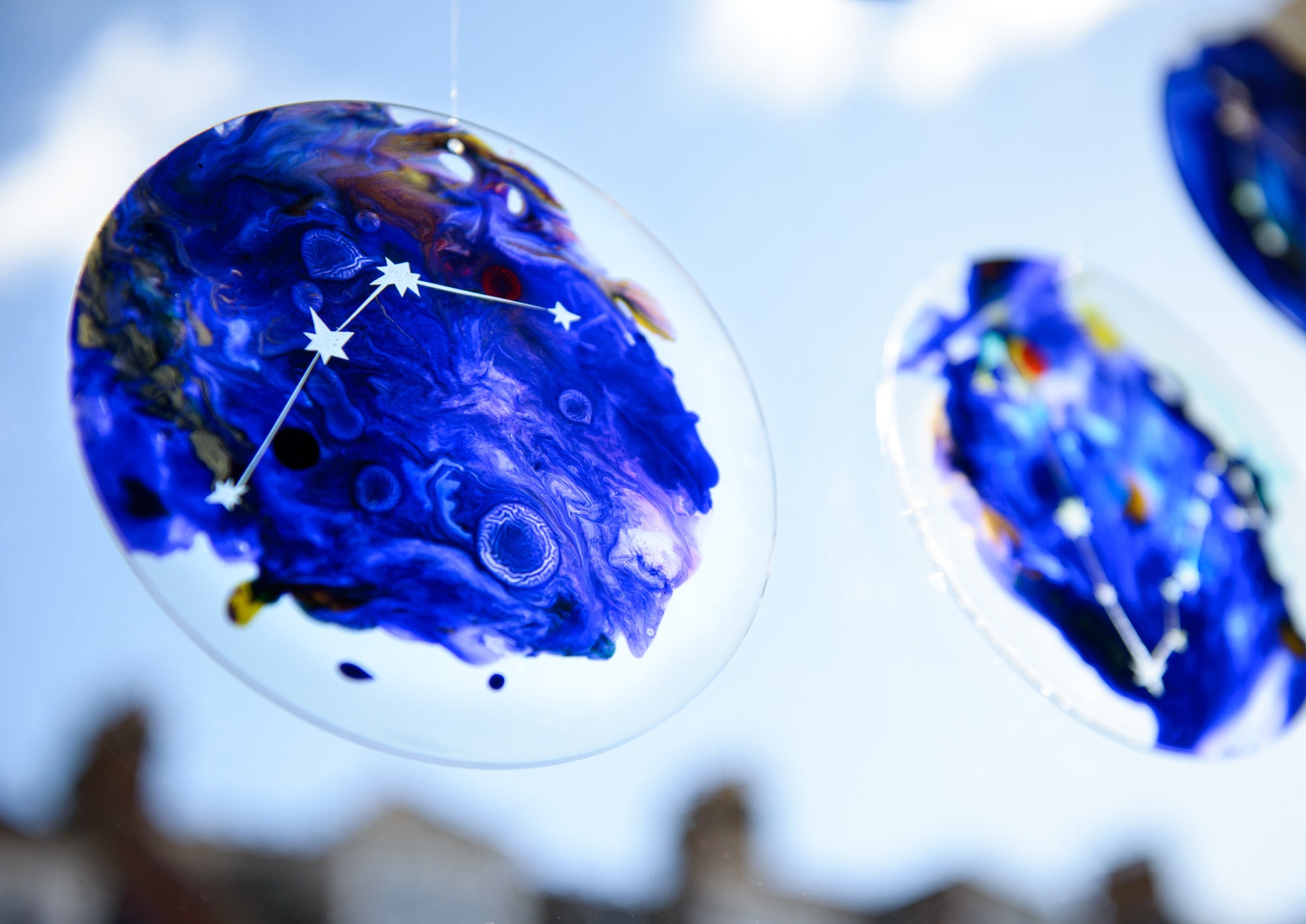 Aries Gift Birthday Suncatcher Small Stained Glass Window Decor ...