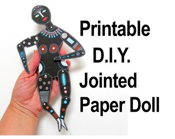 Jointed paper doll | Etsy