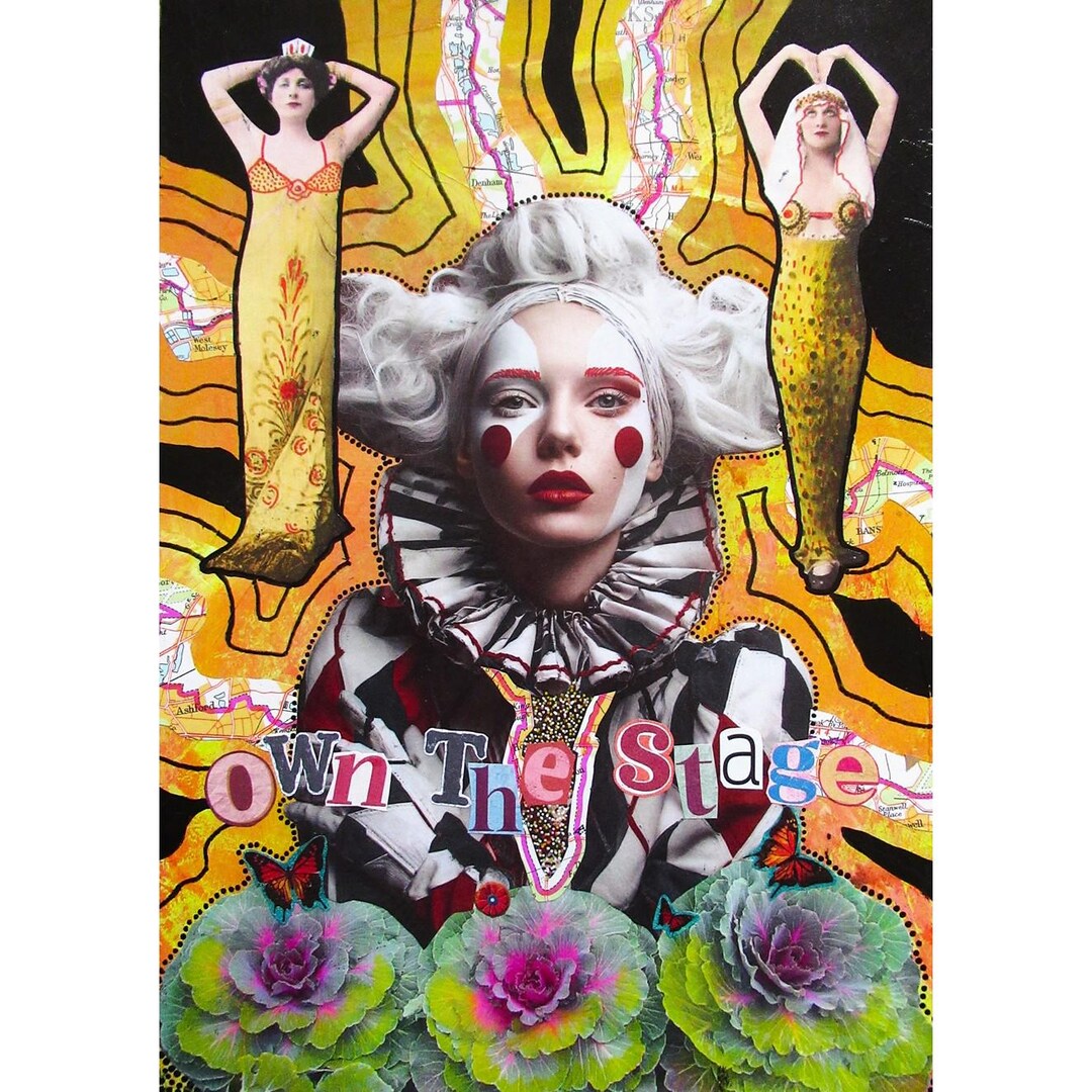 Female Harlequin Portrait Pierrot Clown Surreal Inspirational Circus ...