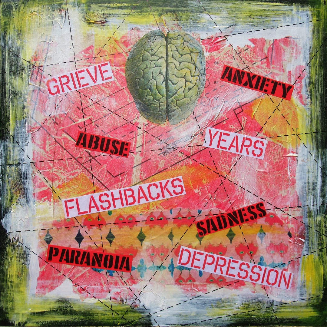 Feminist Art Original Artwork Raw Mixed Media Mental Health Psychopath Sociopath Theme - Etsy